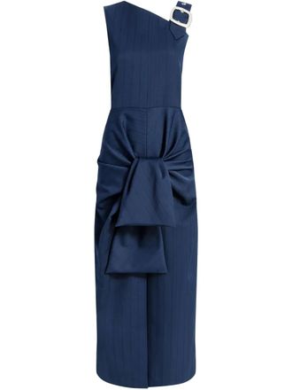 Proenza Schouler robe Jackie à coupe longue - Bleu