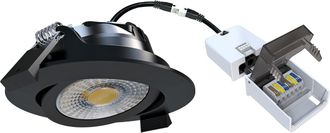 Dotlux LED-Downlight CIRCLEmini-flat 6W 2700K/3000/4000K COLORselect Schwarz