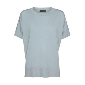 Elena Miro Rundhals-Strickware - - Knitwear - Damen - Blau - L