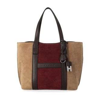 Hogan Script Shopping Piccola - Femme - Sacs - Brun - Taille: ONE Size