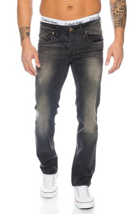 Rock Creek Herren Jeans Dunkelgrau RC-2101 [W33 L36]