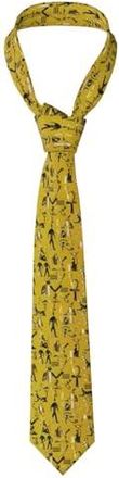 Generic Cravate Pour Homme Hi&eacute;roglyphes &Eacute;gyptiens Antiques Orn&eacute;s DOr Fine Cravates Confortable Cravate Pour Remise De Dipl&ocirc;me Travail Mariage