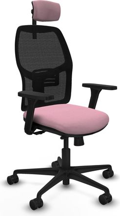 Piqueras y Crespo Alfera Rosa Schreibtischstuhl mit 3D-Armlehnen, h&ouml;henverstellbarer Lendenwirbelst&uuml;tze und h&ouml;henverstellbarem Kopfteil und Neigungsverstellung, ausgest