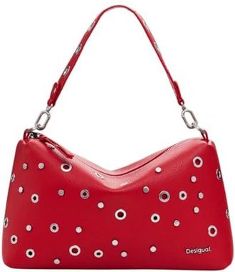 Desigual Rebel Bergamo Shoulder Bag Clavel Red