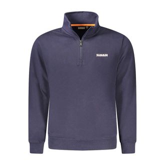 Napapijri Blau Baumwolle Herren Sweatshirt