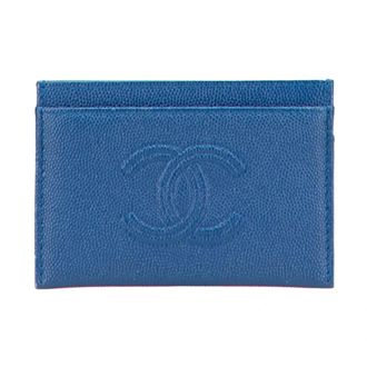 Chanel Pre-owned Kartenetui - - Pre-owned - Damen - Blau - ONE SIZE