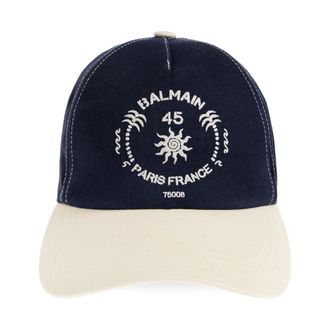 Balmain Homme, Accessoires, Bleu, Taille: ONE Size Casquette de baseball