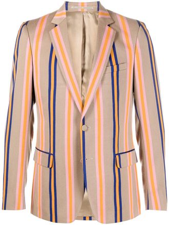 Walter Van Beirendonck blazer droit Sharp - Marron