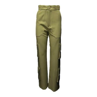 Giulia N Couture Milit&auml;rische Technische Hose - - Trousers - Damen - Gr&uuml;n - 2XS