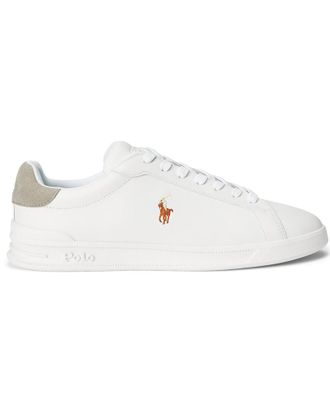 Ralph Lauren Sneaker aus Glattleder mit Pony-Stickerei in