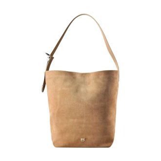 Pinko Pinko, Femme, Sacs, Beige, Taille: ONE Size Trittico Bucket Big