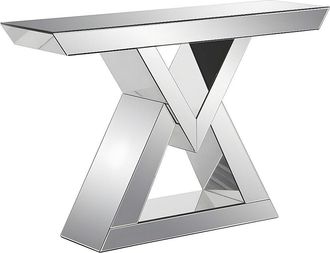 Vente-Unique Pascal MORABITO-Wandkonsole - Holz & Spiegel - Silberfarben - ISIDA von Pascal MORABITO