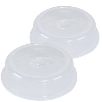 Nordic Ware BPA-freie und melaminfreie Kunststoffabdeckung für Mikrowelle, 25,4 cm (2 Stück), transparent