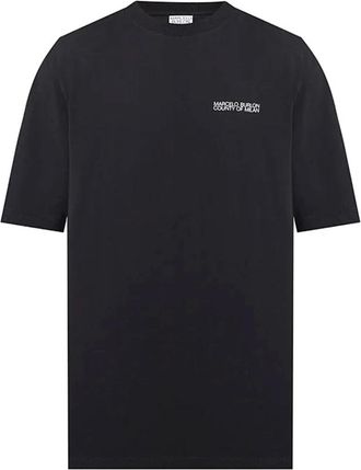 Marcelo Burlon Homme, Tops, Noir, Taille: XL T-Shirt