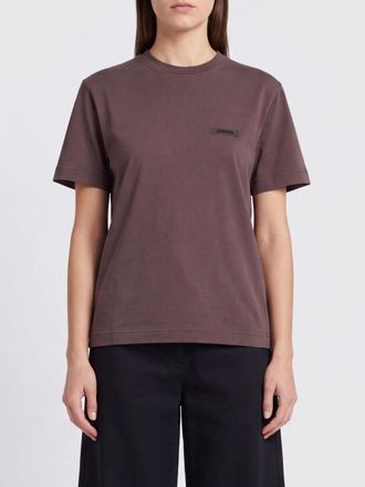 Jacquemus Kurz&auml;rmeliges T-Shirt aus Stretch-Baumwolle mit Rundhalsausschnitt