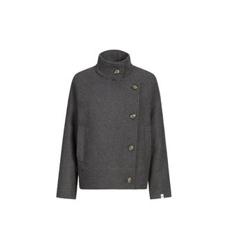 Trench & Coat Manteau ample en laine m&eacute;lang&eacute;e