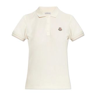Moncler Polo mit Logo - - Tops - Damen - Beige - XS