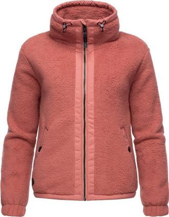 Ragwear Sweatjacke Nordicka Sportliche Kapuzenjacke mit Kunstleder-Elementen