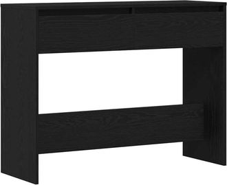 vidaXL Vidaxl - Schwarzer Eichen Konsolentisch - 100x35x76.5 cm - Holzwerkstoff