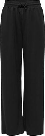 Only Onlscarlett Pantalon Large SWT Noos, Noir, M