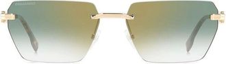 Dsquared2 unisex, Accessoires, Jaune, Taille: 58 MM D2 0102/S PEF Lunettes de soleil