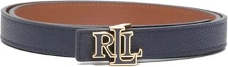 Ralph Lauren Femme, Accessoires, Bleu, Taille: M Rev LRL 20 Belt Skinny
