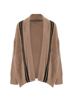 Faina Strickjacke Damen dunkelrosa