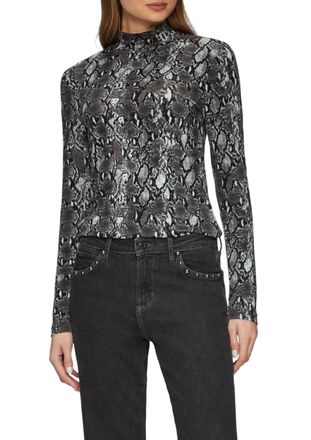 s.Oliver Schmal geschnittenes Langarmshirt aus Viskosemix