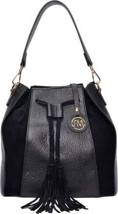 Roberta M Schwarz Rindsledertasche