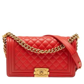Chanel Sac bandouli&egrave;re vintage Pre-owned - Femme - Pre-owned - Rouge - Taille: ONE Size