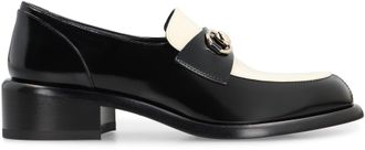 Gucci Womens Patent Leather Moccasins Black Calfskin Loafers