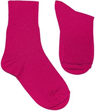 Weri Spezials Weri Spécials Chaussettes de santé pour femme en 20 couleurs modernes unies avec bord doux sans caoutchouc en coton - Rose - 39-42