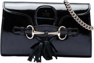 Gucci Sac bandouli&egrave;re Emily petit mod&egrave;le Pre-owned - Femme - Pre-owned - Noir - Taille: ONE Size