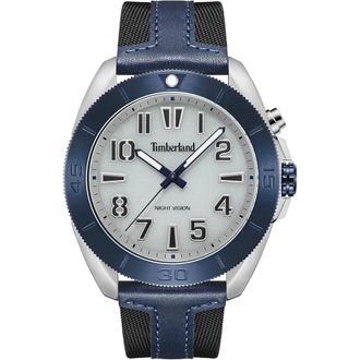 Timberland Homme, Accessoires, Bleu, Taille: ONE Size Warrick Watch