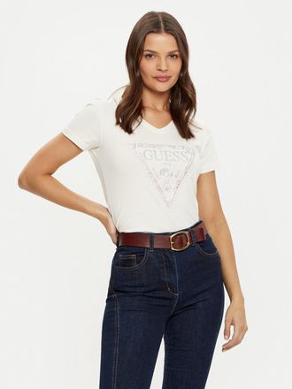 Guess T-Shirt W5RI21 J1314 &Eacute;cru Regular Fit