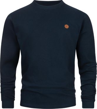Indicode Herren INGuadalupe o-Neck Herren Sweatshirt INGuadalupe mit Rundhalsausschnitt aus Baumwolle Sky Captain, XXL