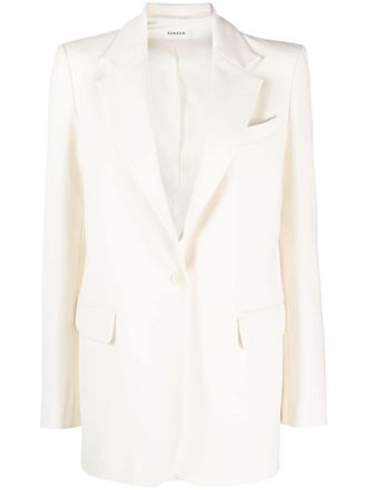 P.A.R.O.S.H. blazer à simple boutonnage - Blanc
