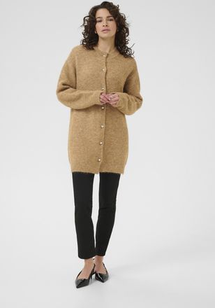 Kaffe Strickpullover KAtrudy Loose fit beige