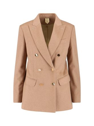 Max Mara Double-Breasted Camel Blazer