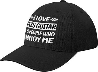 Generic Casquette de baseball People Annoy Me Bass Guitar Casquette de baseball Anime Chapeau mignon nouveau dans le chapeau Chapeaux d&eacute;t&eacute; Femmes Plage Visi&egrave;r
