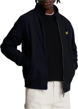 Lyle & Scott Homme, Sweatshirts et sweats à capuche, Bleu, Taille: S Bomber Bleu à fermeture éclair