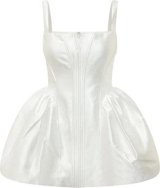 Self Portrait Femme, Robes, Blanc, Taille: 36 FR Flared Mini Dress