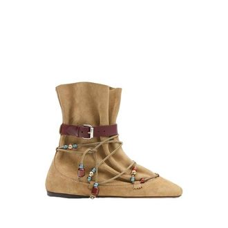 Isabel Marant Boots Letiz drap&eacute;es en veau velours