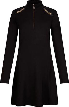 Liu Jo robe en maille &agrave; col zipp&eacute; - Noir