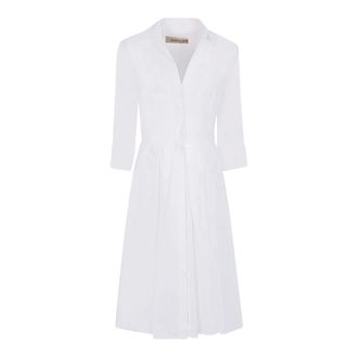 Blanca Vita Femme, Robes, Blanc, Taille: 40 FR Atropa 2124 Diamante Chemisier Midi