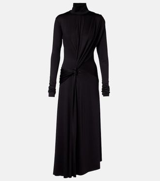 Victoria Beckham Robe midi asym&eacute;trique