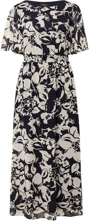 s.Oliver Maxikleid Kleid Maxikleid aus Chiffon mit Print