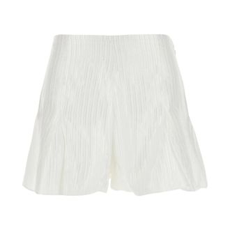 Rotate Rotate Birger Christensen, Femme, Shorts, Blanc, Taille: 40 FR Flowing Striped Shorts