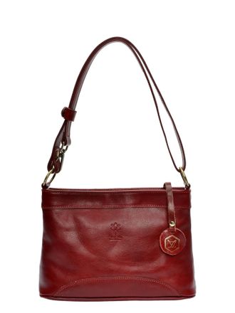 Luisa Vannini Rot Rindsledertasche