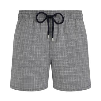 Vilebrequin Ultrafine Woll-Badeshorts Prince of Wales Check - - Swimwear - Herren - Blau - XL